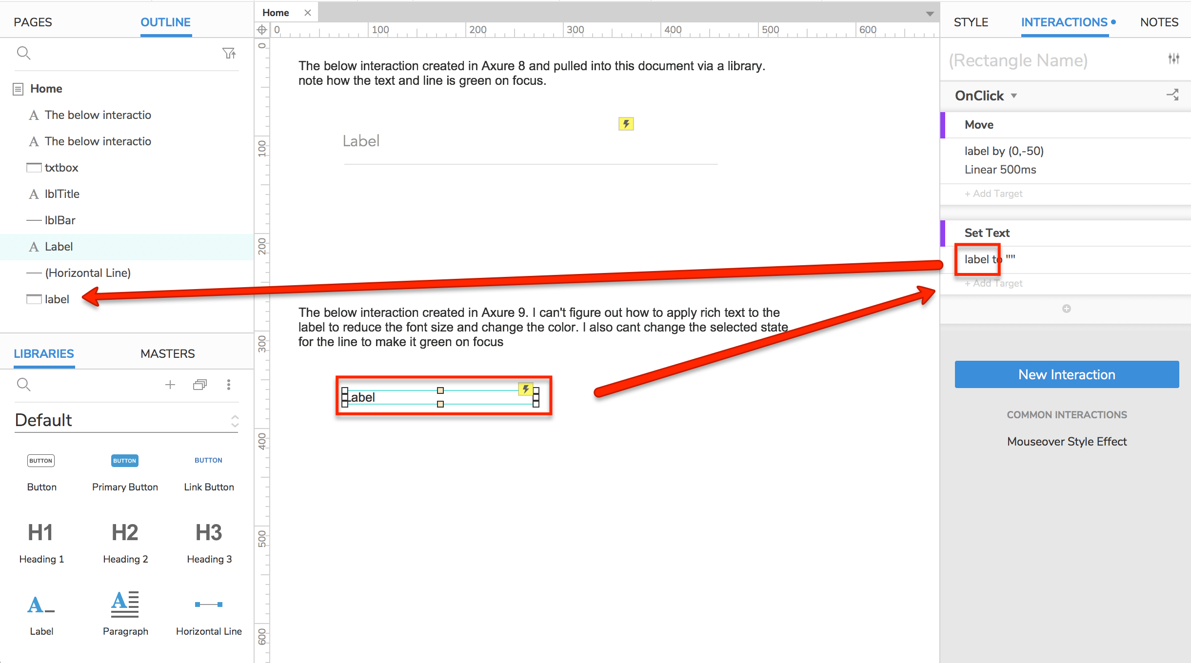 Applied Styles on Interactions - Can't find in 9 - Axure RP 9 - Axure ...