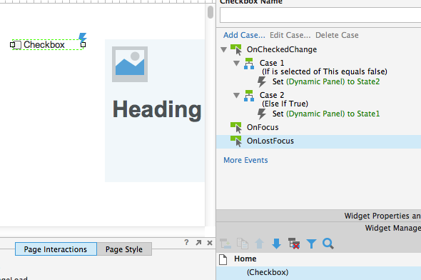 Change state of widget when checkbox is unchecked - Axure RP 8 - Axure ...