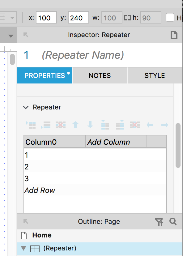 Cannot add a column to the repeater - no dropdown - Axure RP 8 - Axure Forums
