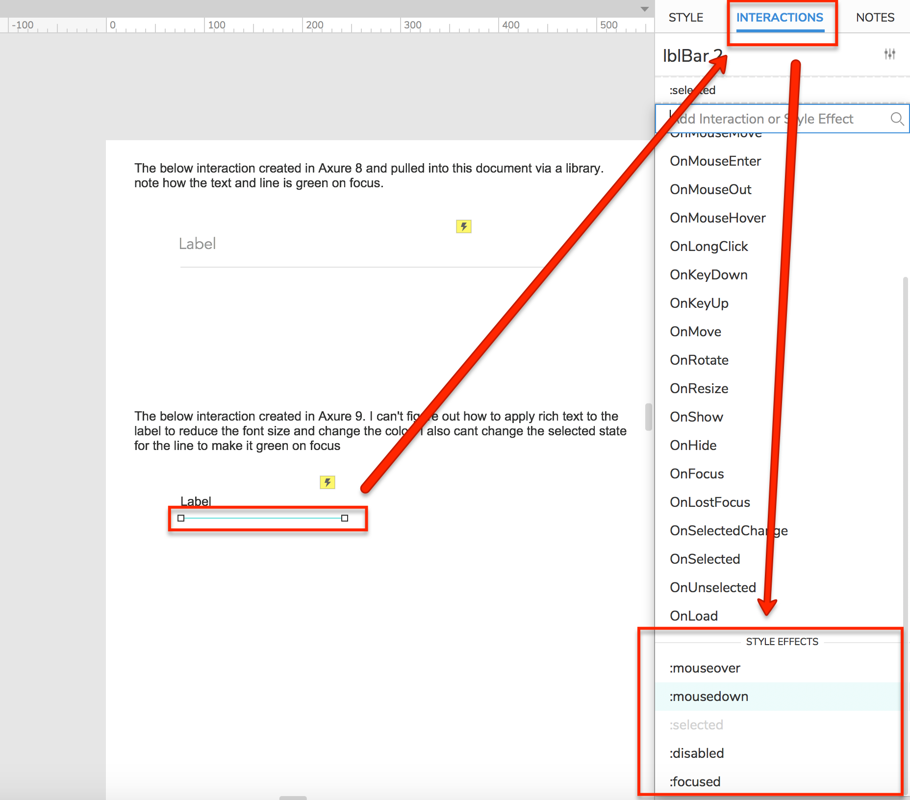 Applied Styles on Interactions - Can't find in 9 - Axure RP 9 - Axure Forums