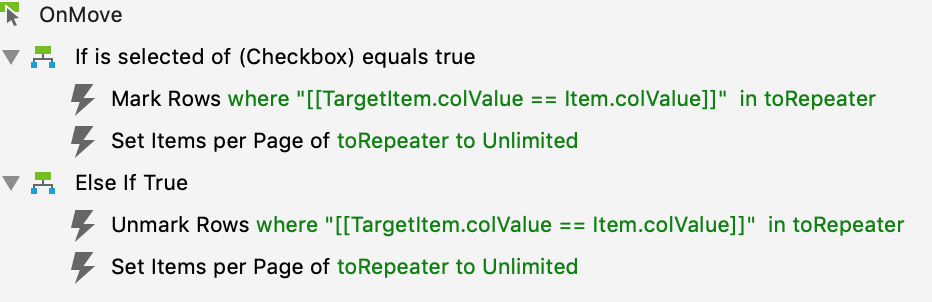 Add row from one repeater to another always adds the first row of the originating repeater ...