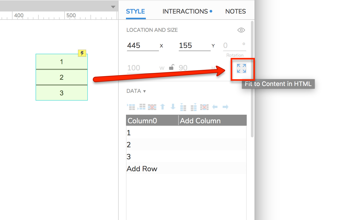 Show Widget In Repeater Without Increasing The Row Size Axure Rp 9 Axure Forums