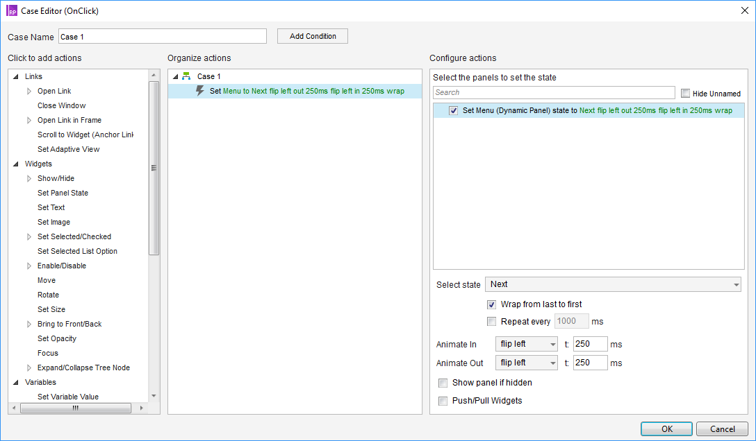 Double sided menu - Axure RP 8 - Axure Forums