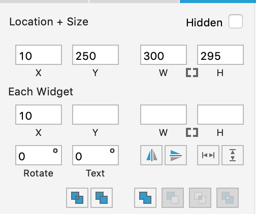Missing Options from Location and Size - Axure RP 9 - Axure Forums